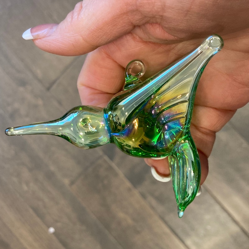Glass Hummingbird - Etsy