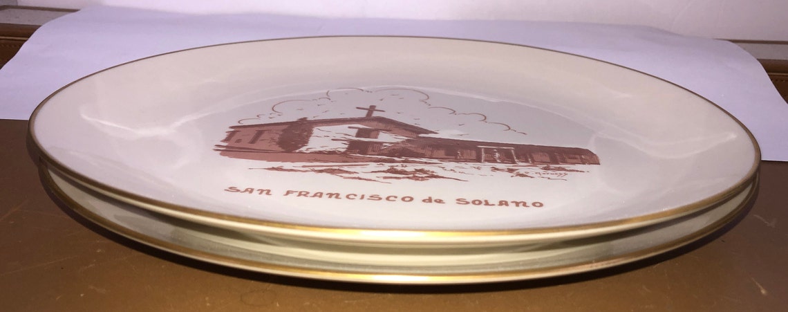 2 Vintage California Mission Dinner Plates Lenox Plates - Etsy
