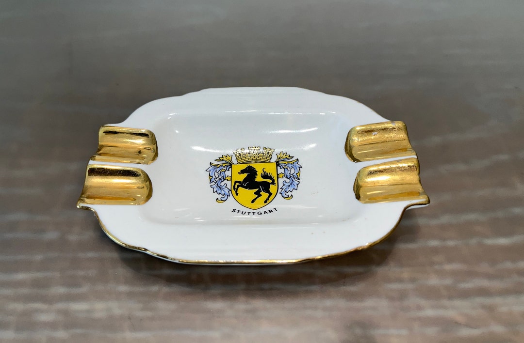 Vintage Stuttgart Ashtray, Made in Germany, Stuttgart 4" Ashtray ...