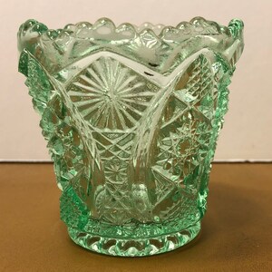 Vintage Imperial Light Green Glass Toothpick, Imperial Mint Green Glass ...