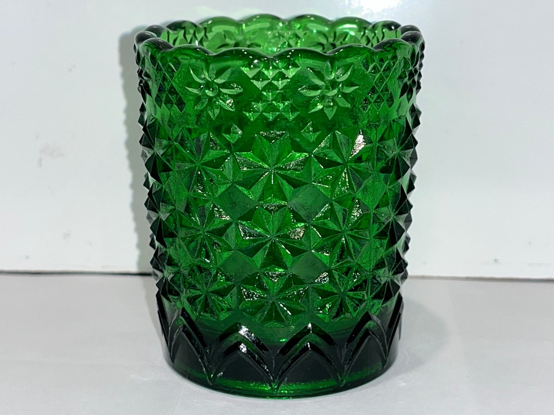 Vintage Emerald Toothpick, Vintage Green Daisy Toothpick, Green Daisy ...