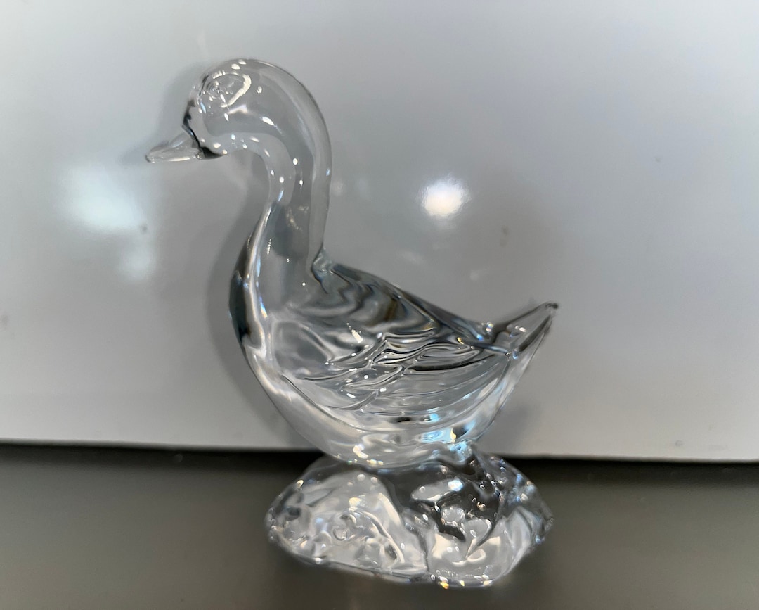 Waterford Goose Figure, Vintage Waterford Crystal Goose, Collectible ...