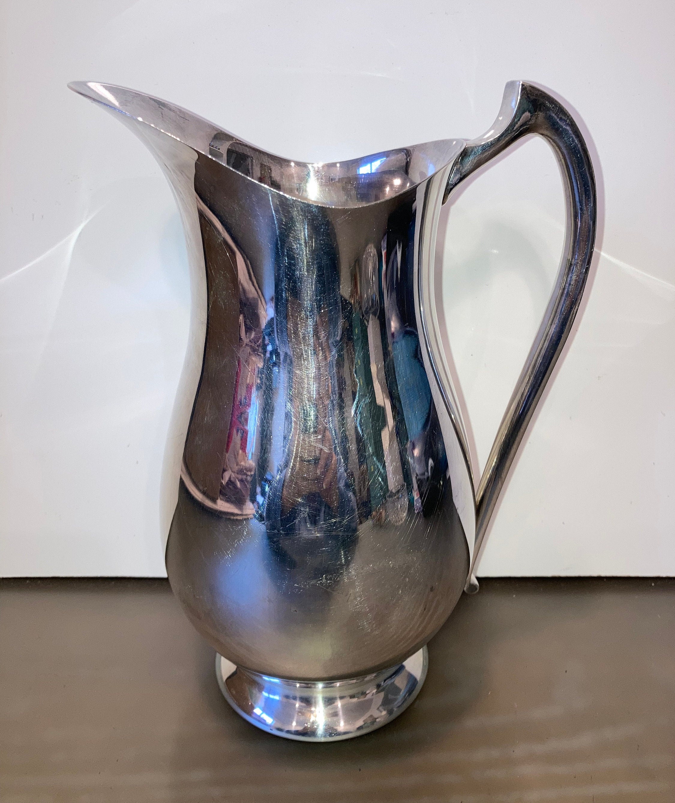 Mid Century Sheffield Silver Plate Pitcher Sheffield USA - Etsy