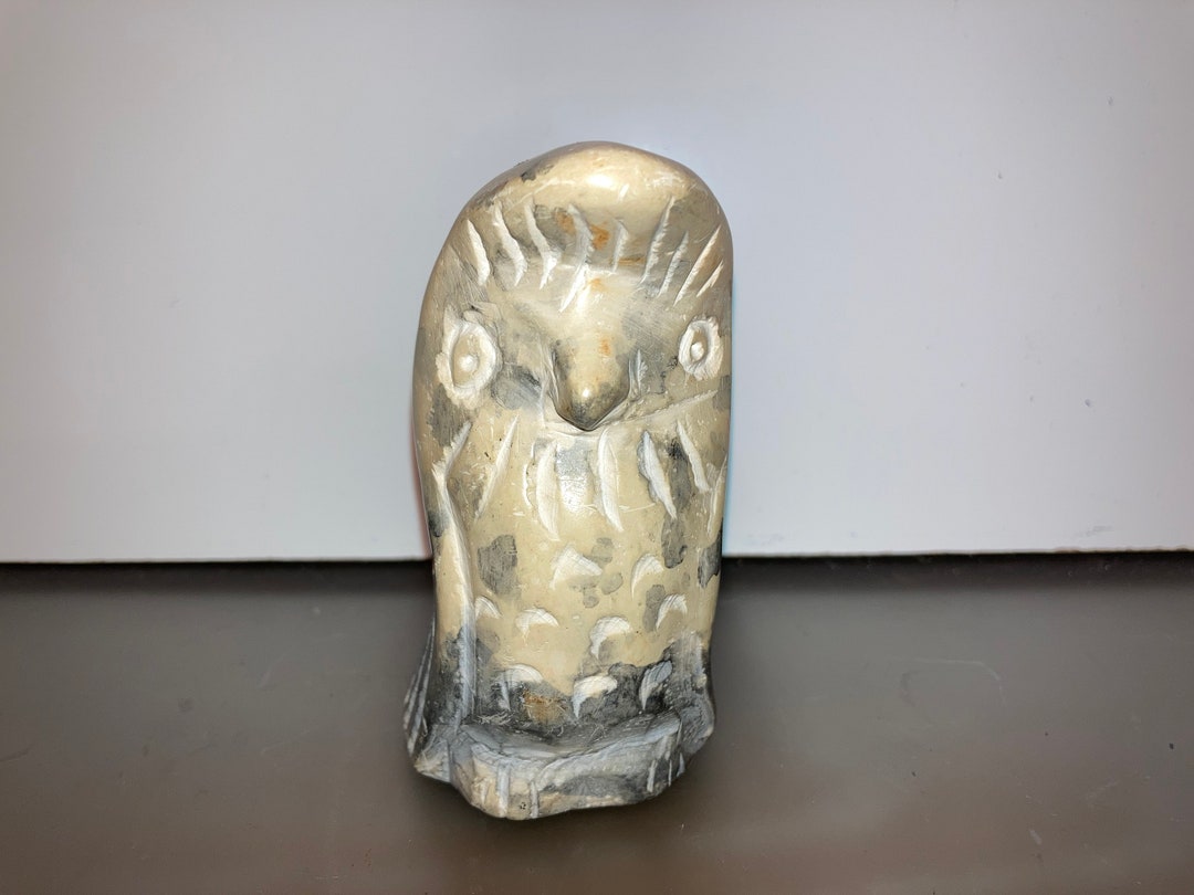 Carved Stone Aztec Figure, 3 1/2" Stone Mystical Figure, Carved Mexican ...