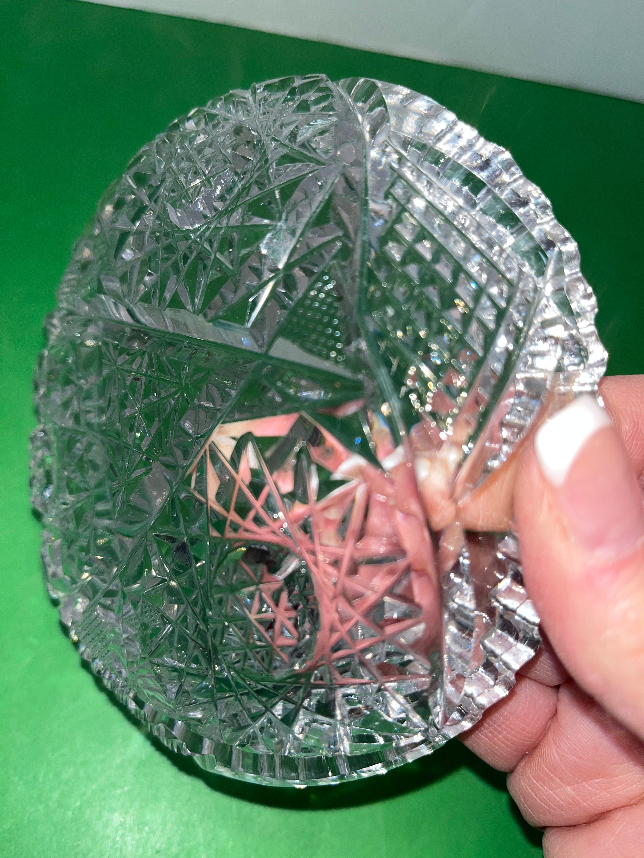 Antique American Brilliant Stars Candy, ABP Sawtooth Candy Dish, ABP ...