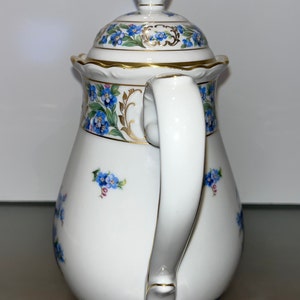 Schumann Bavaria Forget Me Not Tea Pot, Antique Schumann Blue Flowers ...