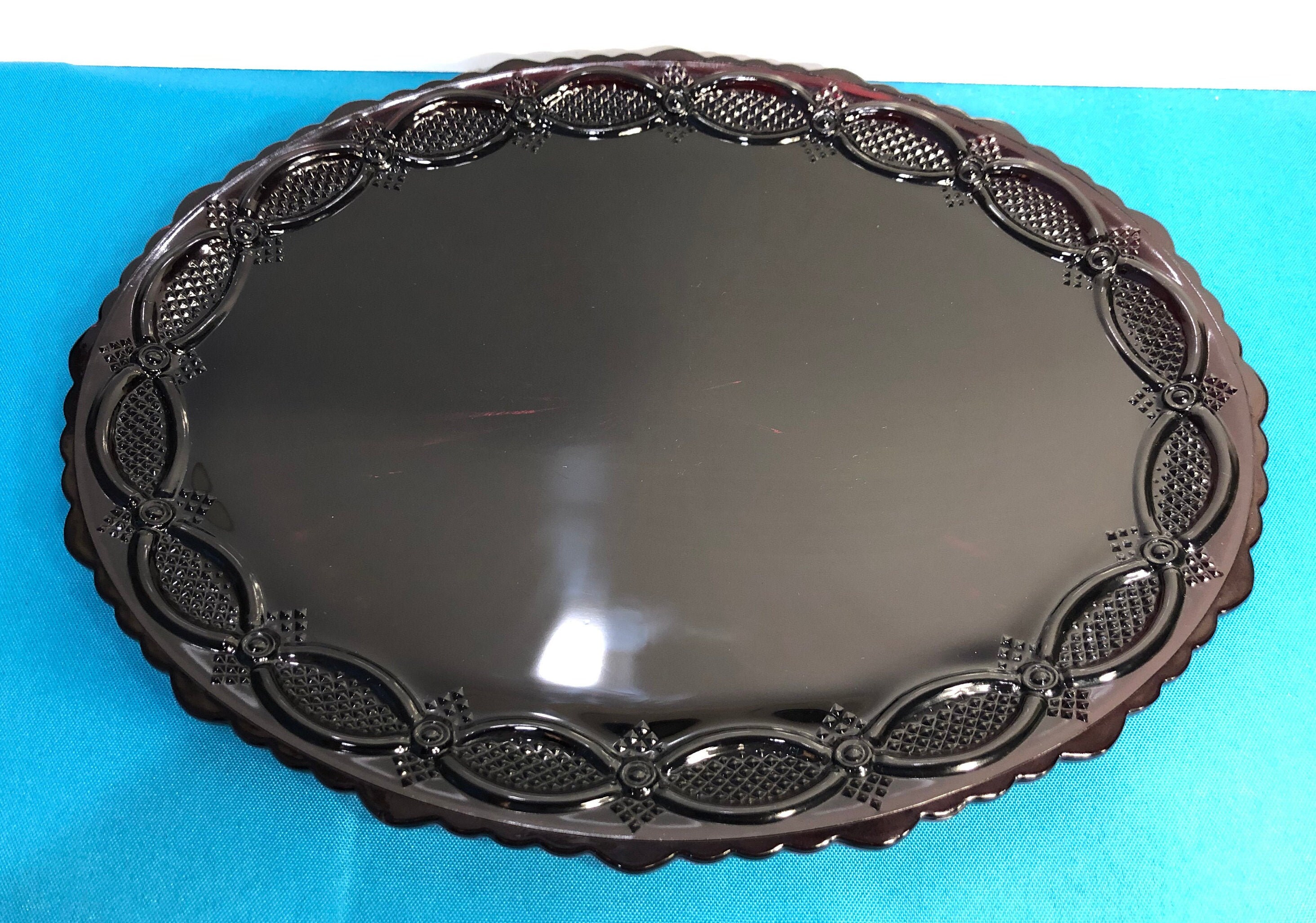 Vintage Cape Cod Ruby Red Glass Platter Avon Ruby Red | Etsy