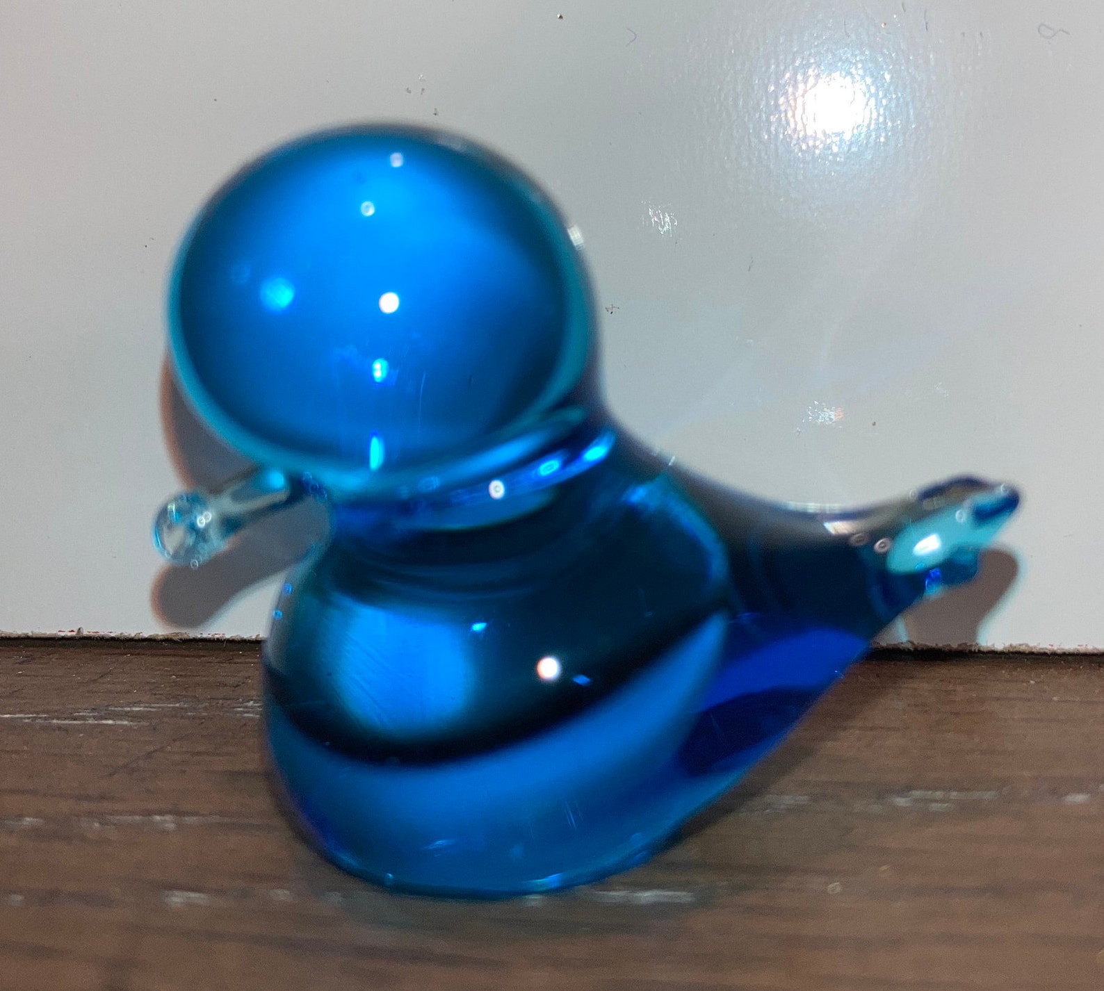 Miniature Turquoise Glass Bluebird Mini Blue Bird of | Etsy