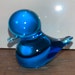 Miniature Turquoise Glass Bluebird, Mini Blue Bird of Happiness Sweden ...