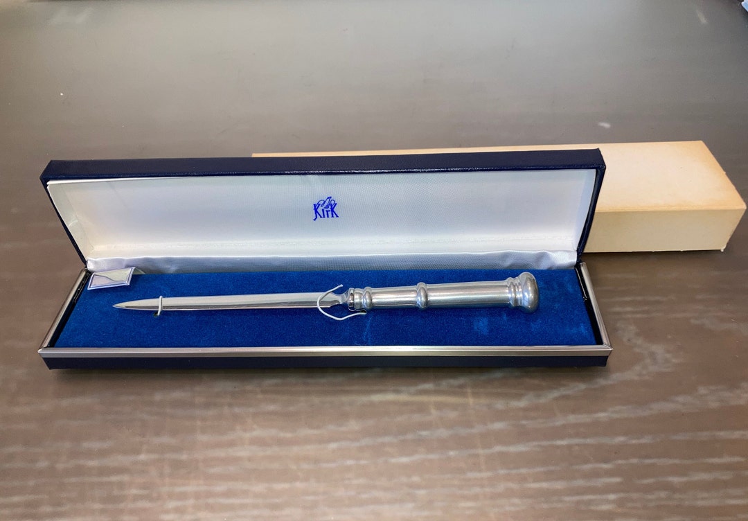 Vintage Kirk Pewter Letter Opener, Pewter Handle Letter Opener, 8 ...