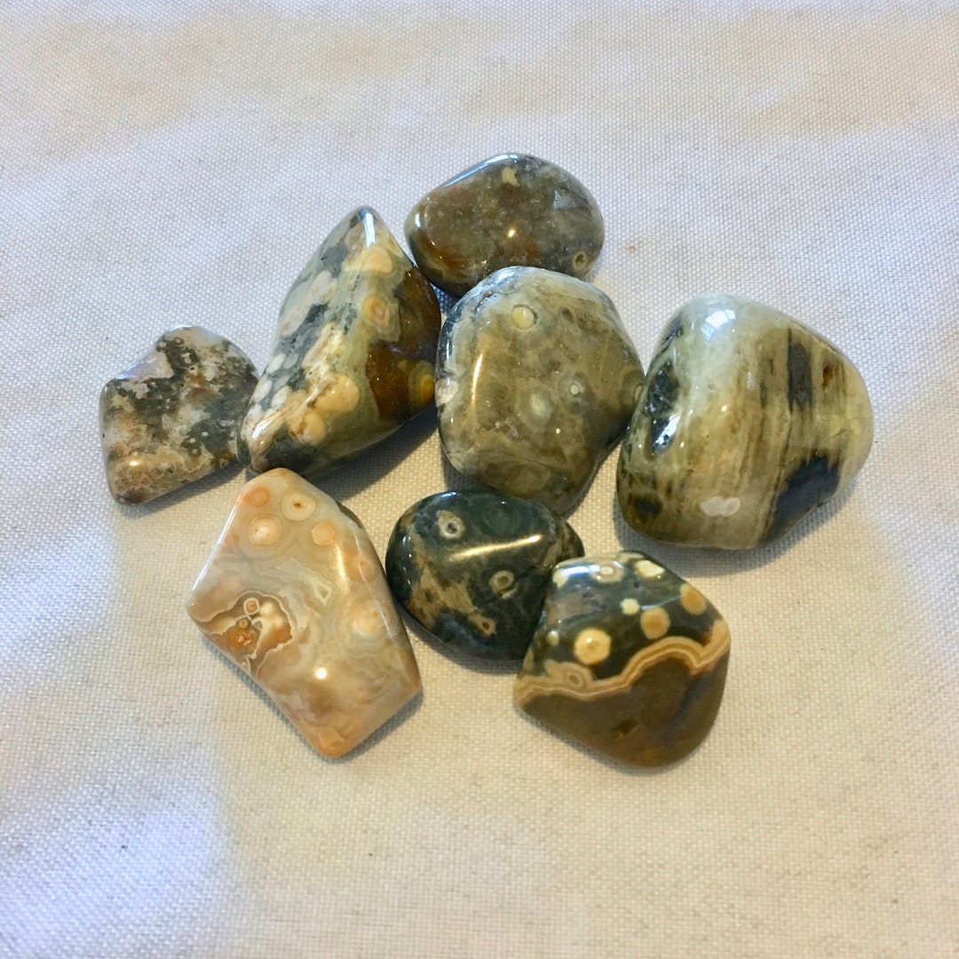 Ocean Jasper Gem Stones, Tumbled Ocean Jasper Rocks, Loose Gem Stones ...