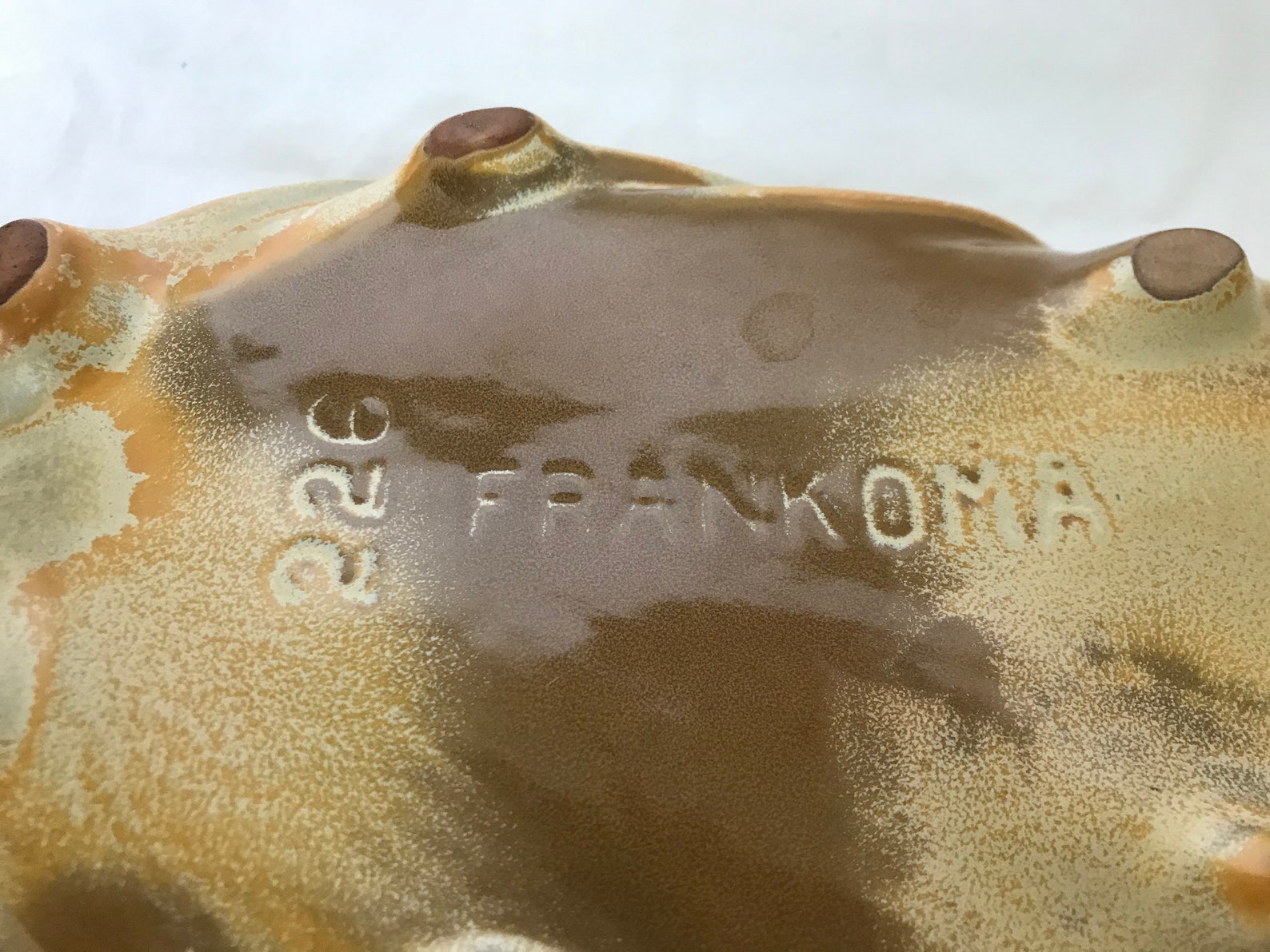 Frankoma Desert Gold Leaf Dish Vintage Frankoma Gold Footed | Etsy