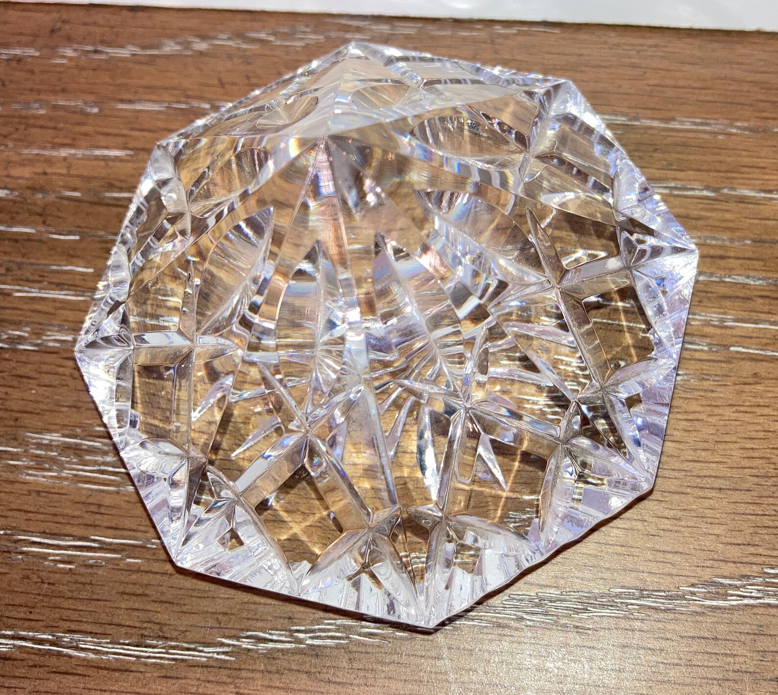 Waterford Crystal Pyramid Paperweight, Waterford Lismore Diamond ...