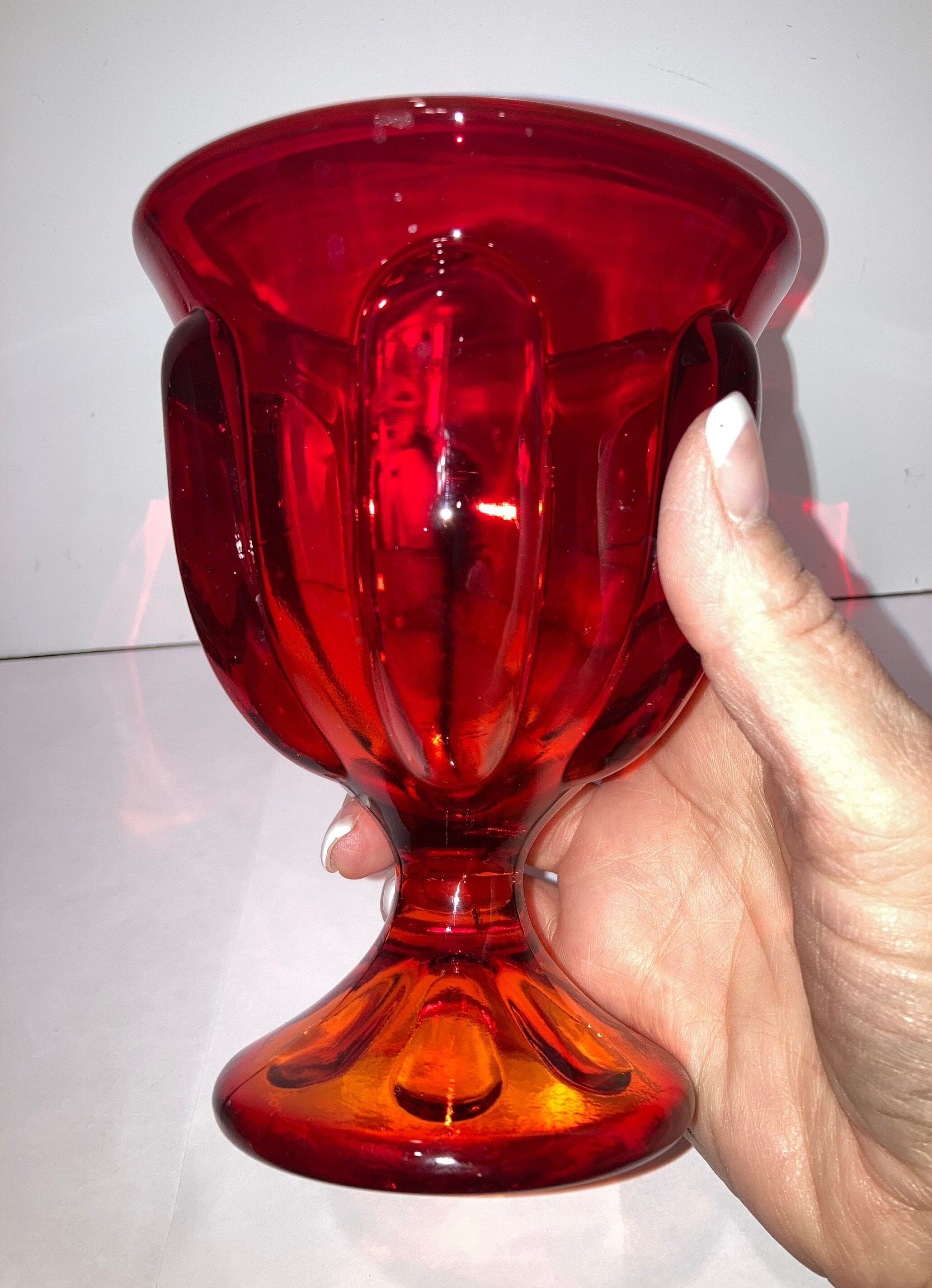 Vintage Viking Ruby Red Lidded Candy Viking Modern Lidded - Etsy