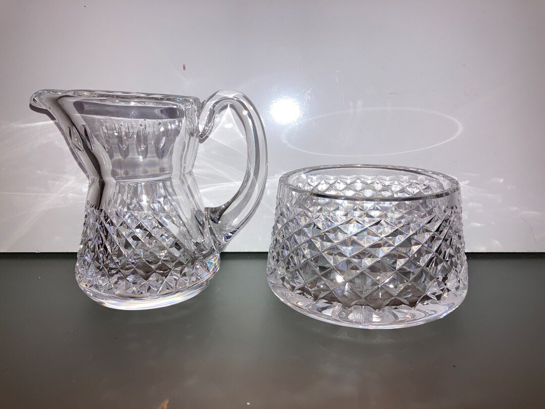 Waterford Alana Cream Sugar, Signed Crystal Cream Sugar, Alana Serving ...