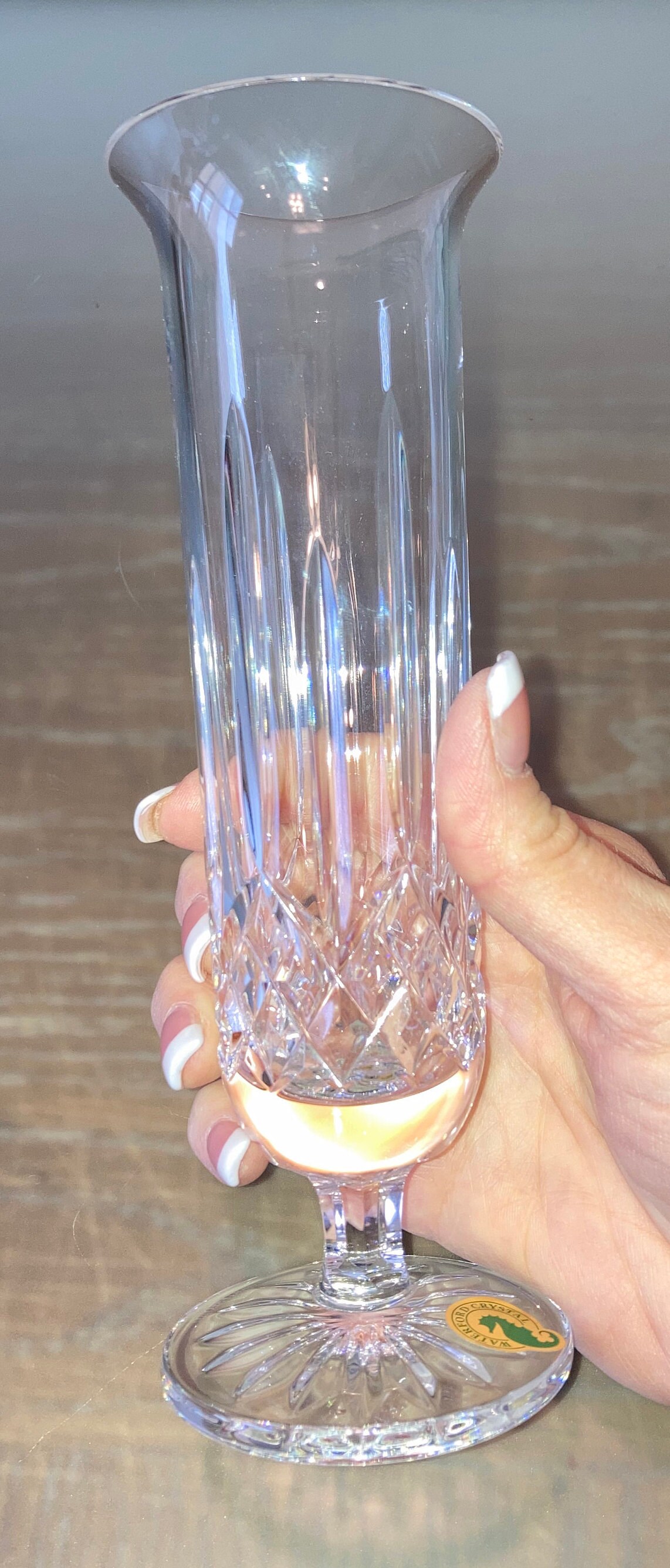 Waterford 8" Footed Lismore Vase, Crystal Waterford Lismore Bud Vase ...