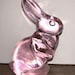 Fenton Pink Bunny Rabbit Figure Vintage Fenton Clear Pink - Etsy
