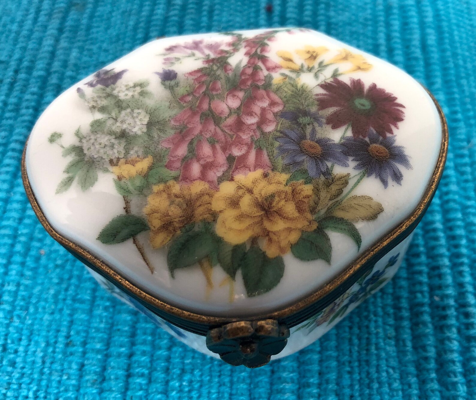 Vintage Limoges Box, Limoges Hand Painted Country Scene Box, Signed ...