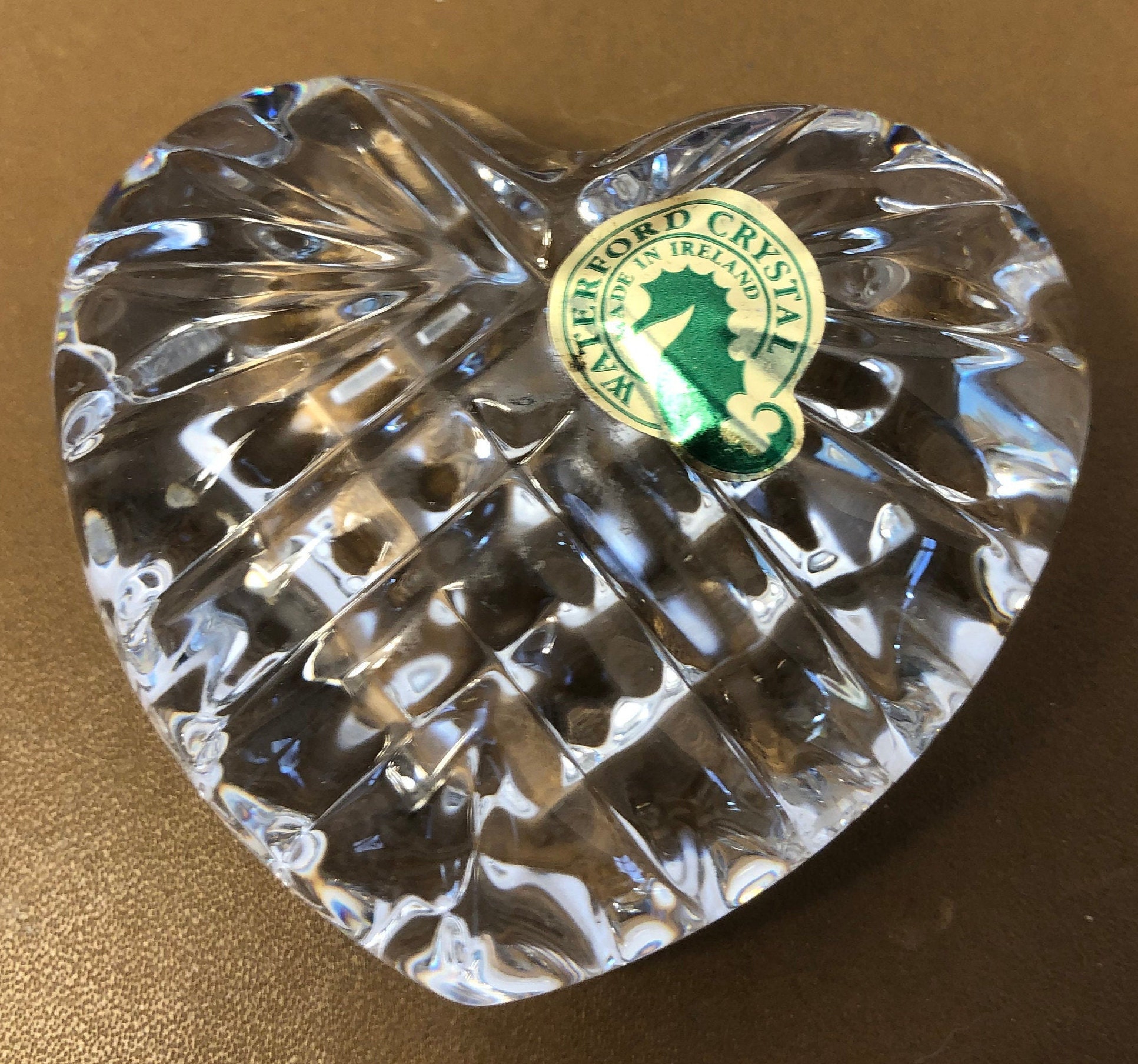 Waterford Crystal Heart Waterford Crystal Heart Paper Weight | Etsy