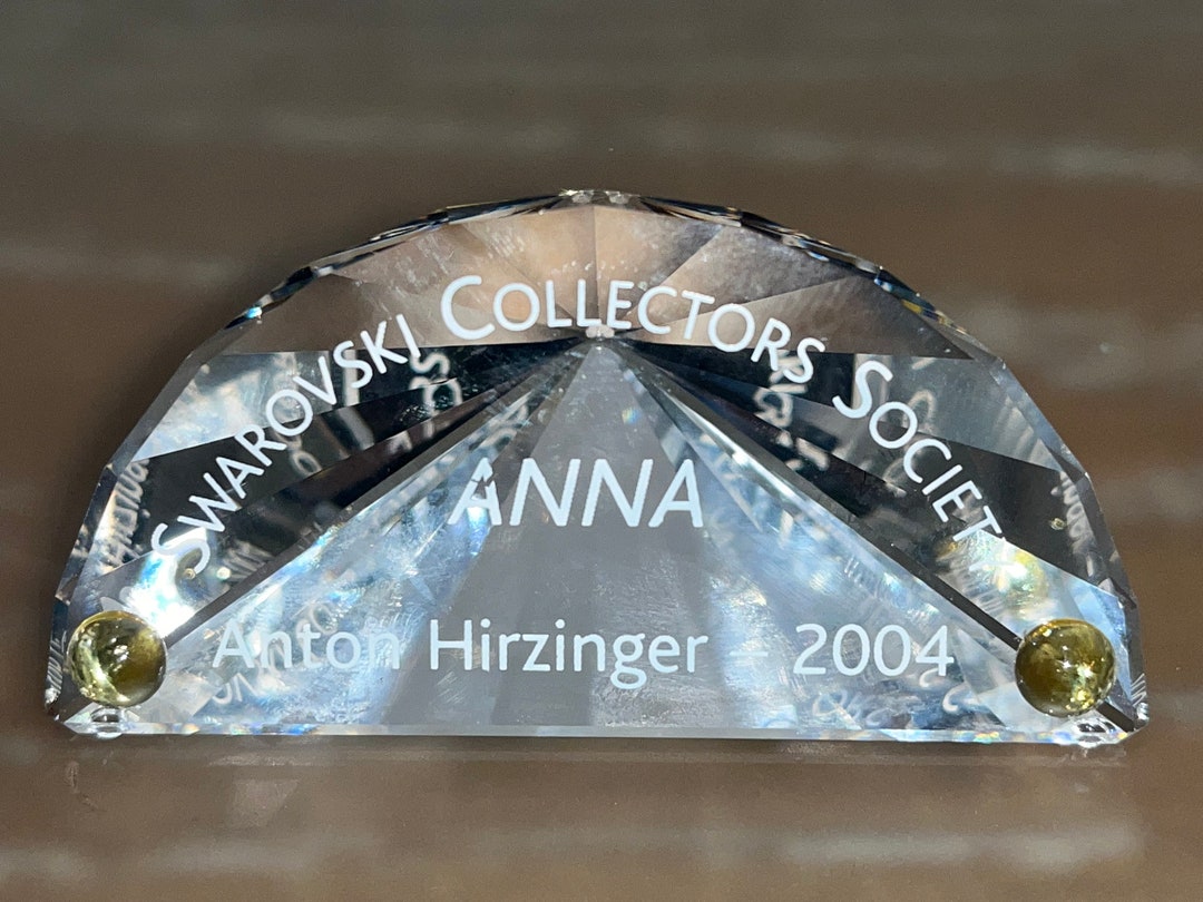 Swarovski Collectors Society 2004 Plaque, Swarovski Anton Hitzinger ...