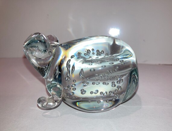 Vintage Bubble Glass Frog Paperweight Clear Vintage - Etsy