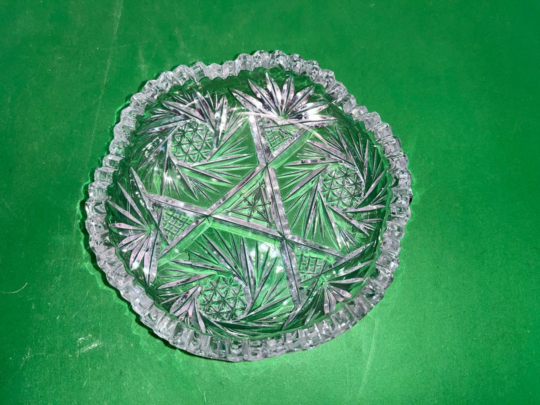 Antique American Brilliant Pinwheel Candy, ABP Sawtooth Candy Dish, ABP ...