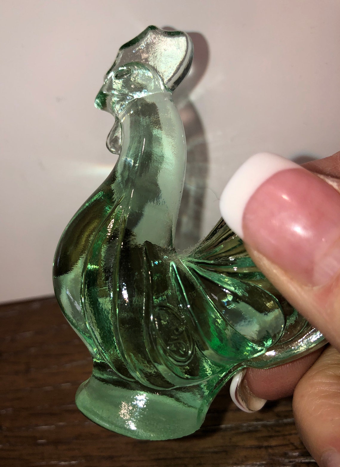 Fenton Willow Green Rooster Figure Vintage Fenton Green - Etsy