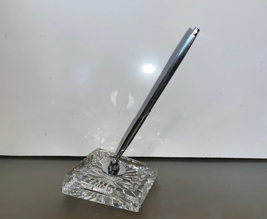 Waterford Crystal Writing Set Waterford Desk Pen Holder - Etsy