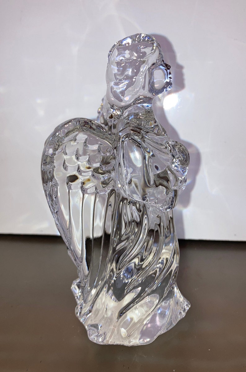 Vintage Waterford Crystal Praying Angel, Signed Waterford Nativity ...