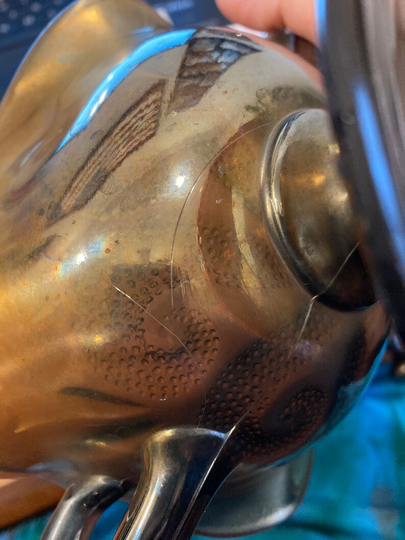 Antique Dugan Carnival Glass Antique 2 Handled Bon Bon Dugan | Etsy