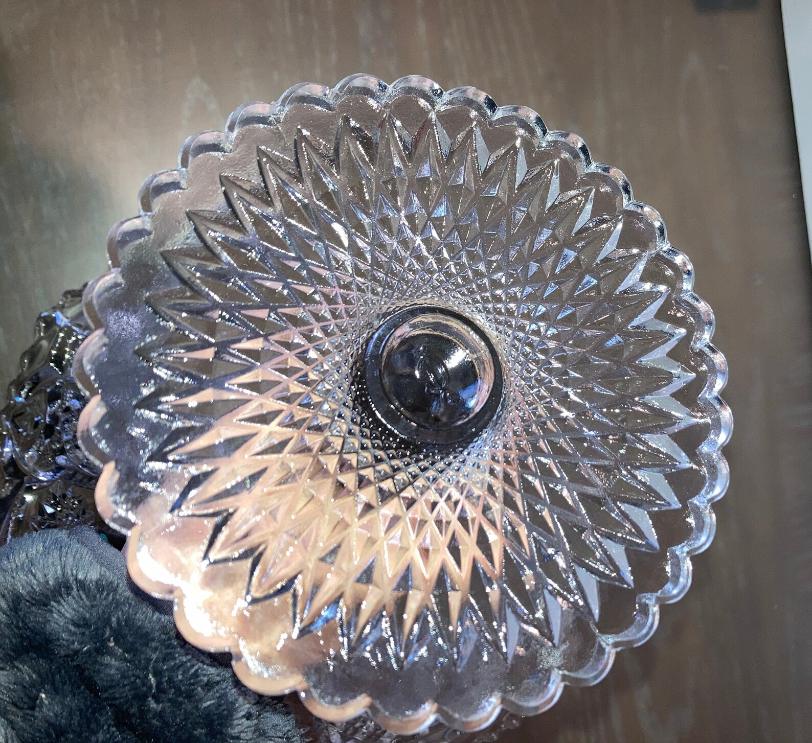 Vintage Imperial Glass Compote, Imperial 9" Tall Pedestal Bowl ...
