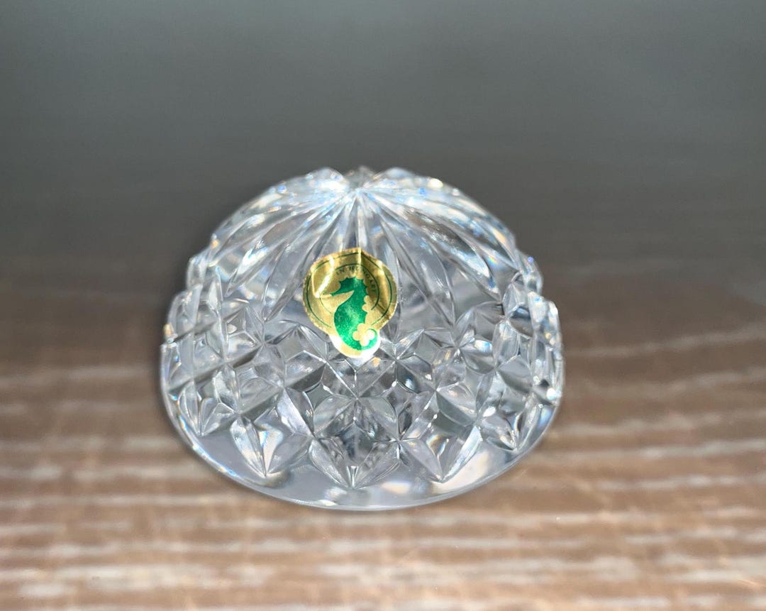 Waterford Nocturne Paperweight, Waterford Fluted Round Crystal Paper ...