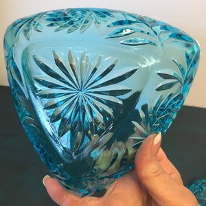 Mid Century Hazel Atlas Turquoise Dish Vintage Turquoise | Etsy