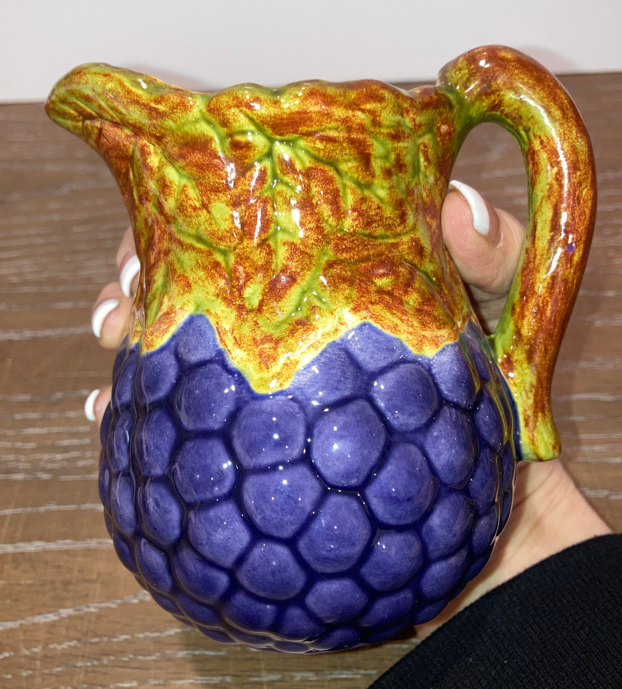 Studio Art Grape Pitcher 5 Painted Pitcher Painted | Etsy