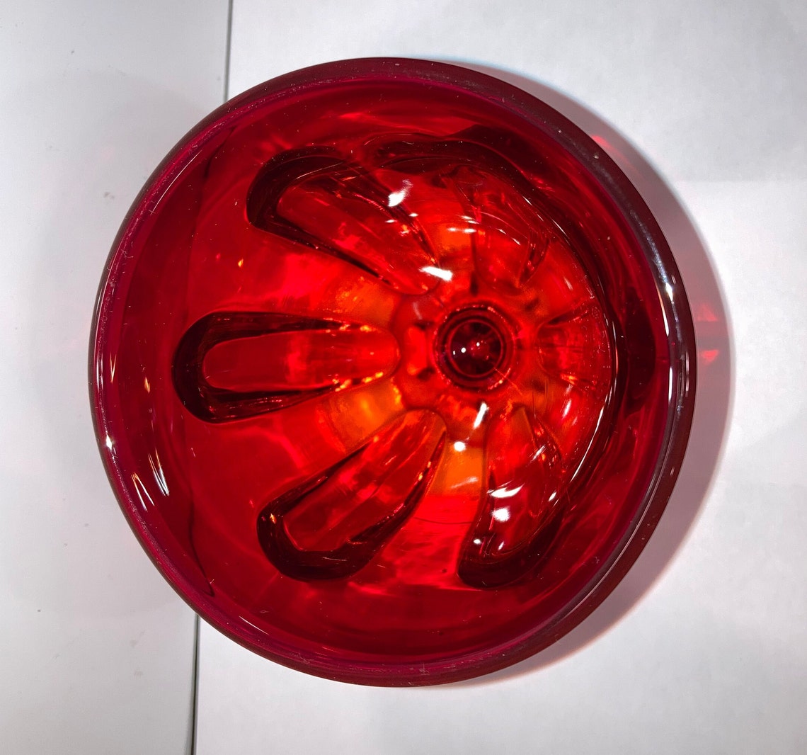 Vintage Viking Ruby Red Lidded Candy Viking Modern Lidded - Etsy