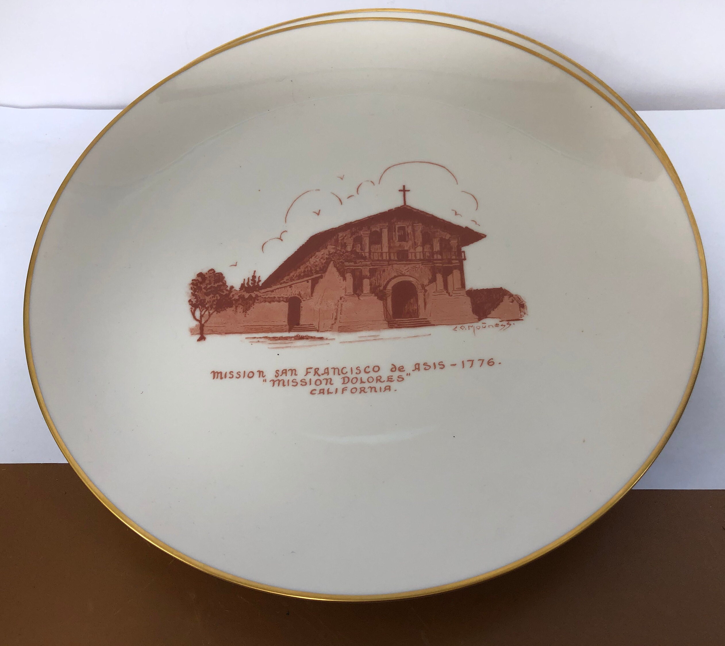 2 Vintage California Mission Dinner Plates Lenox Plates - Etsy