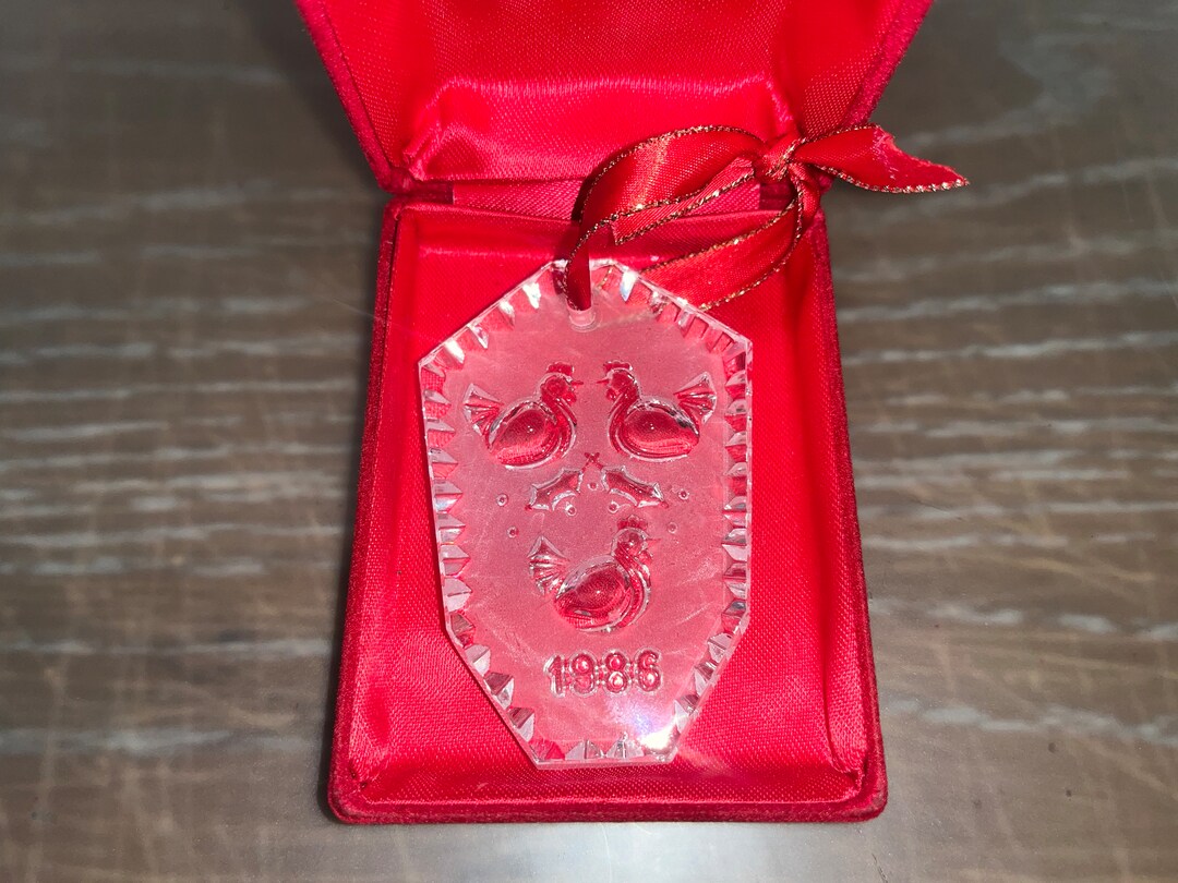 Vintage Waterford 1986 Crystal 12 Days of Christmas Ornament, Waterford ...