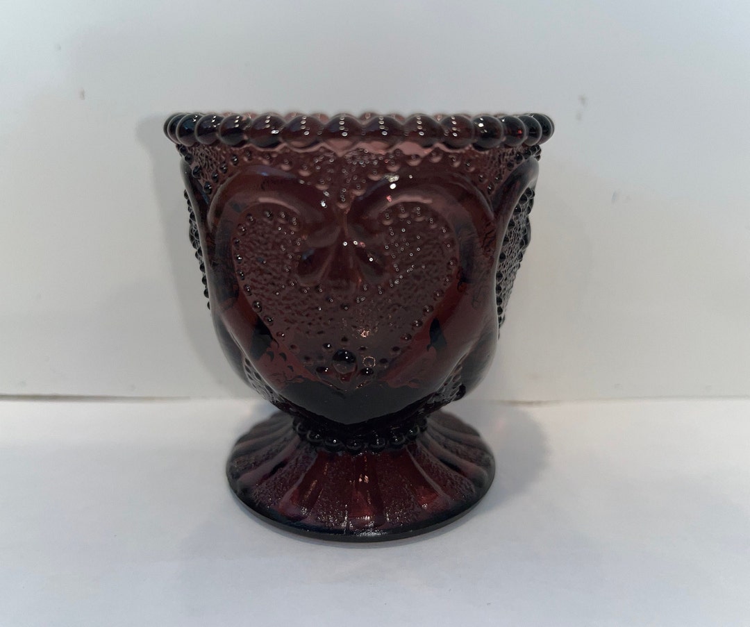 Antique Beaded Amethyst Toothpick, Vintage Purple Glass Heart Toothpick ...