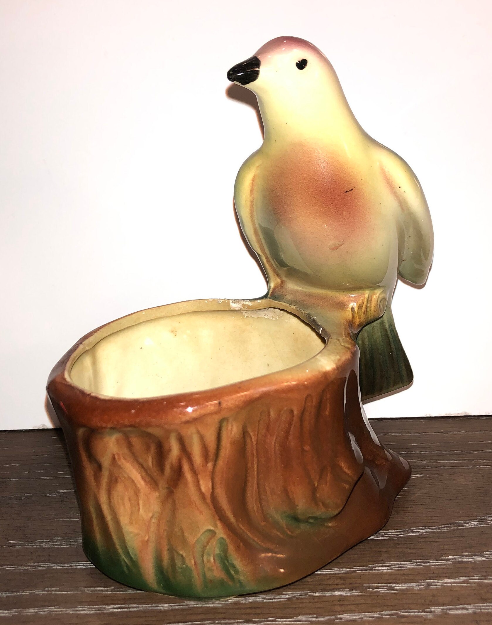 Vintage Ceramic Birds Planter Ceramic Czech Bird Vase Mid - Etsy