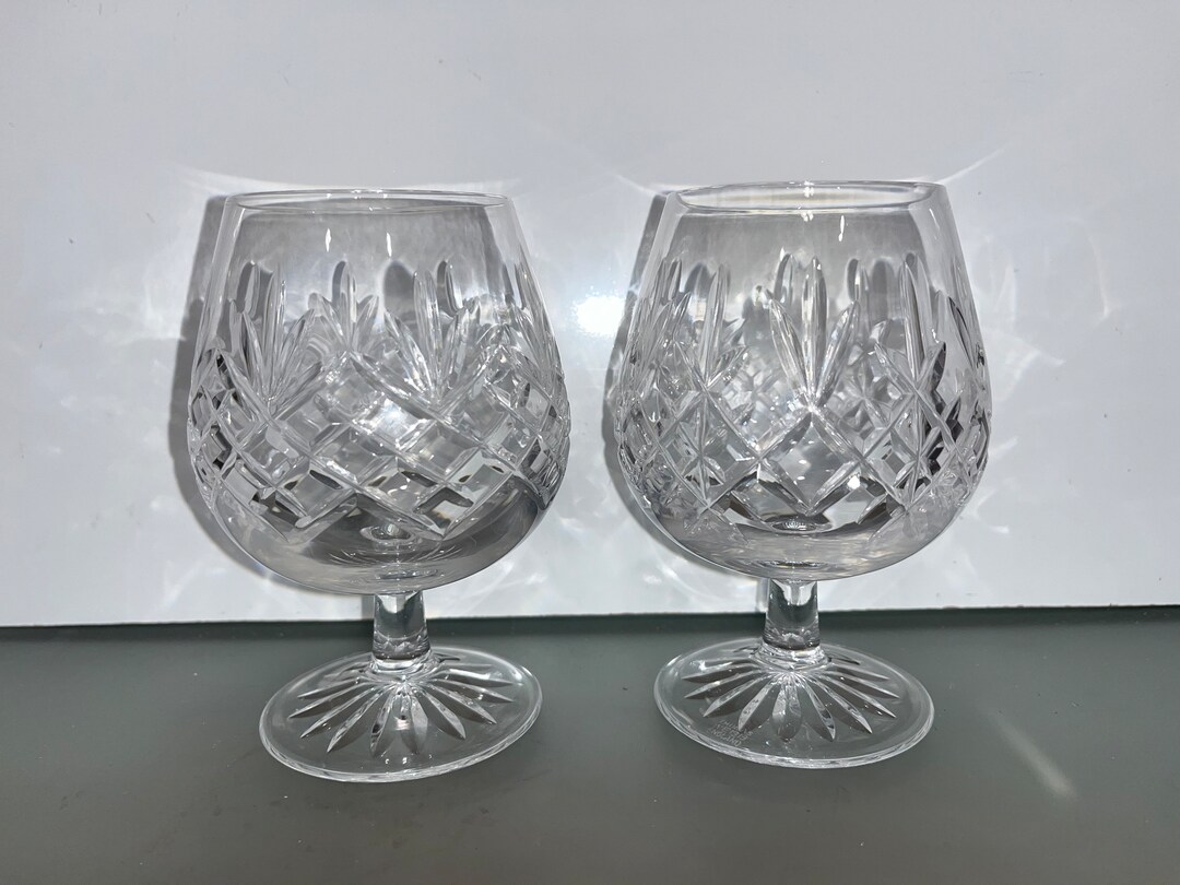 2 Vintage Thomas Webb Brandy Glasses, Webb 5" Brandy Glasses, Signed ...