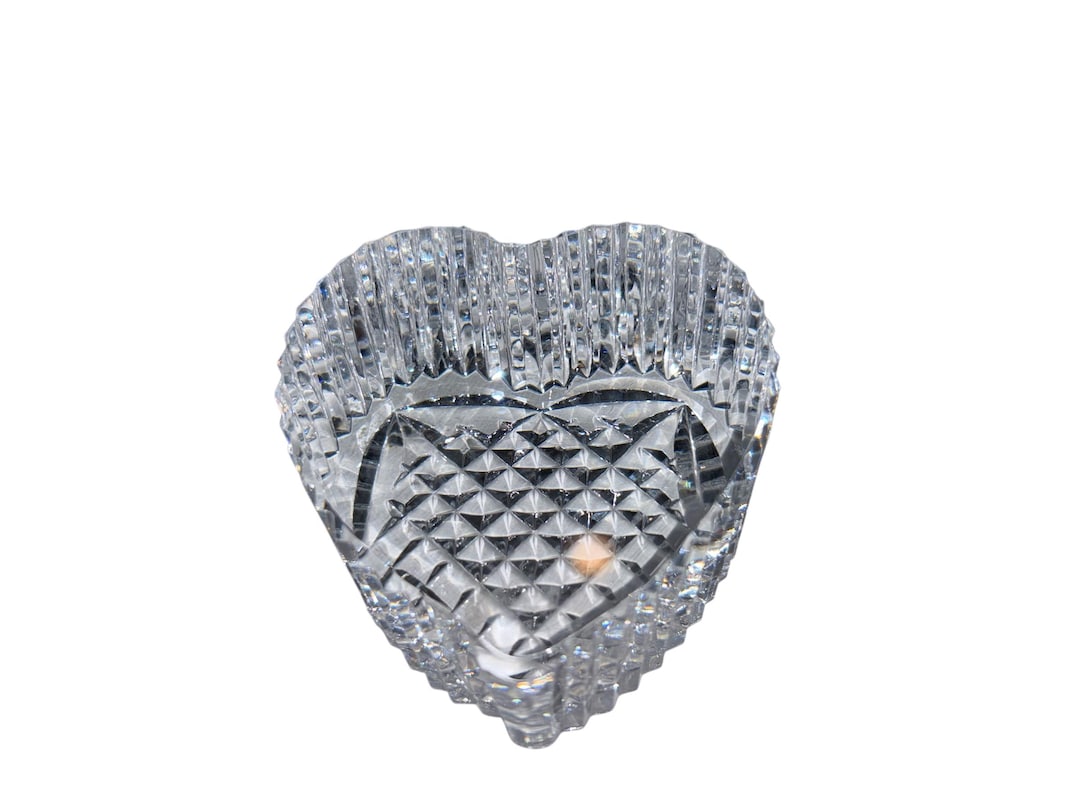 Waterford Graduated Quilted Heart, Vintage Waterford Diamond Heart ...
