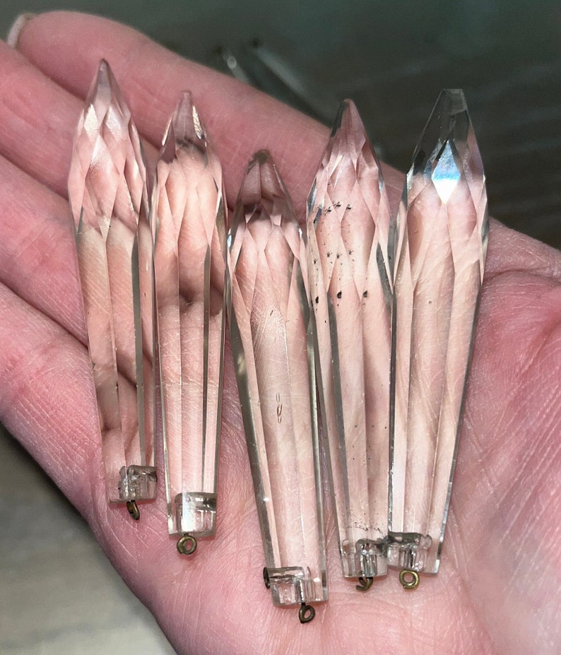 16 Antique Crystal Prisms, Antique Crystals Lot, Antique Chandelier ...