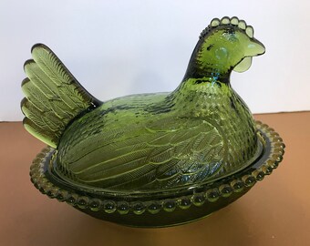 Glass Chicken Dish | Etsy