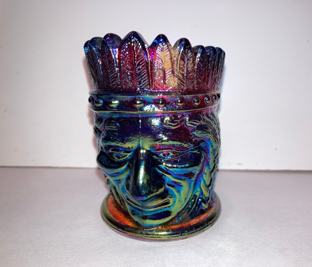 Joe St Clair Indian Chief Head Toothpick Vintage Red Carnival - Etsy