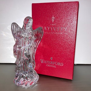 Vintage Waterford Crystal Angel With Harp, Signed Waterford Angel ...