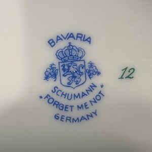 Schumann Bavaria Forget Me Not Tea Pot, Antique Schumann Blue Flowers ...