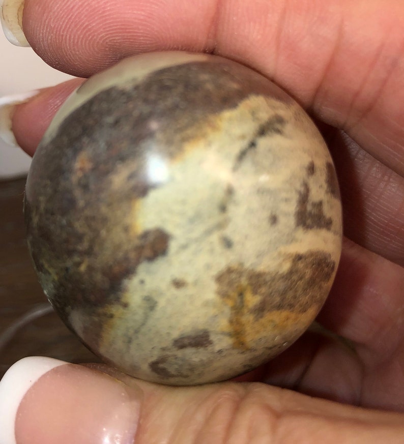 Stone Egg Brown Beige Hand Cut and Polished Rock Egg Natural - Etsy