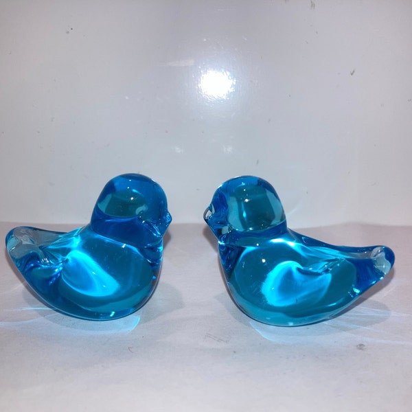 Blue Glass Bird - Etsy