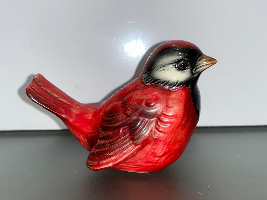 Vintage Goebel German Porcelain Bird, Goebel CV73, Goebel Red Sparrow ...