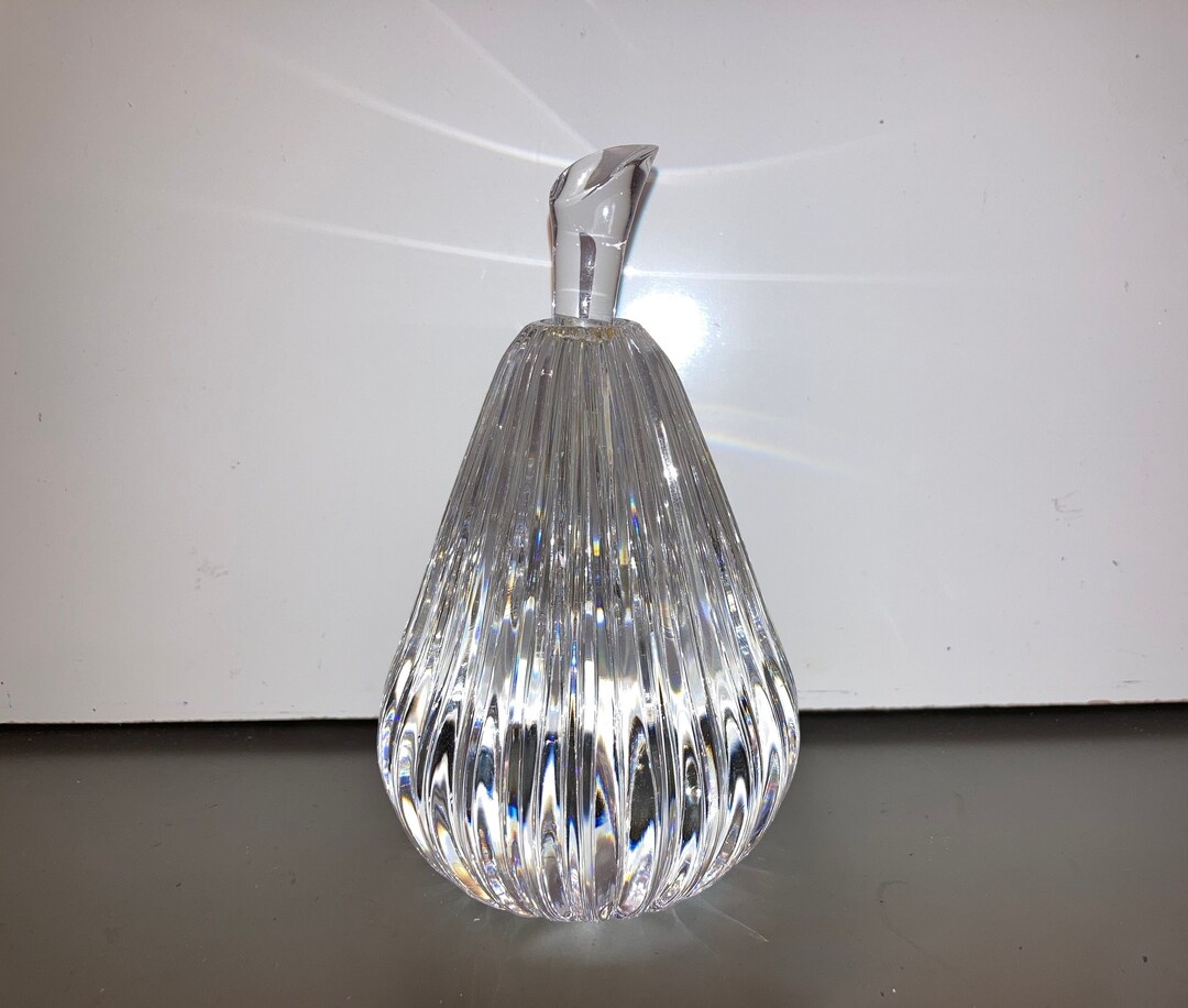 Waterford Crystal Pear Paperweight, Waterford Pear, Waterford Crystal ...